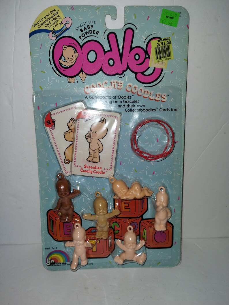 Vintage LJN Oodles Dolls 7 - 12 Coochy Coodles Figures W/cards ...
