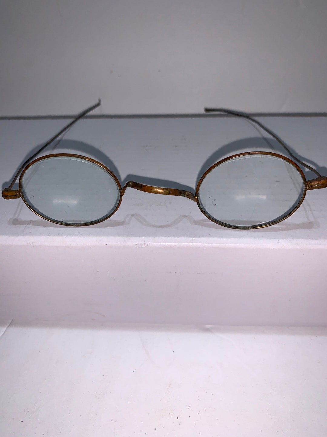 Antique Wire Rim Glasses Brass Civil War Era Oval Eye Frame - Etsy