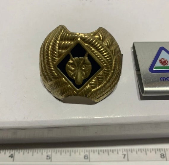 Vintage Cub Scout Scarf Slide Clasp Holder Wolf BSA A… - Gem