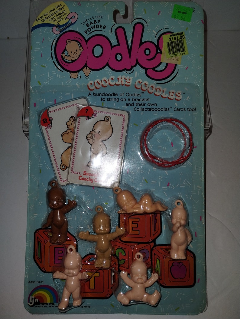 Vintage LJN Oodles Dolls 7 - 12 Coochy Coodles Figures W/cards ...