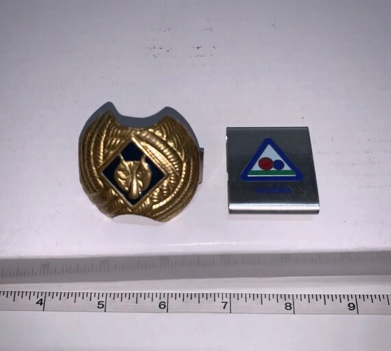 Vintage Cub Scout Scarf Slide Clasp Holder Wolf BSA A… - Gem