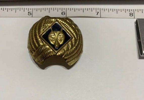 Vintage Cub Scout Scarf Slide Clasp Holder Wolf BSA A… - Gem