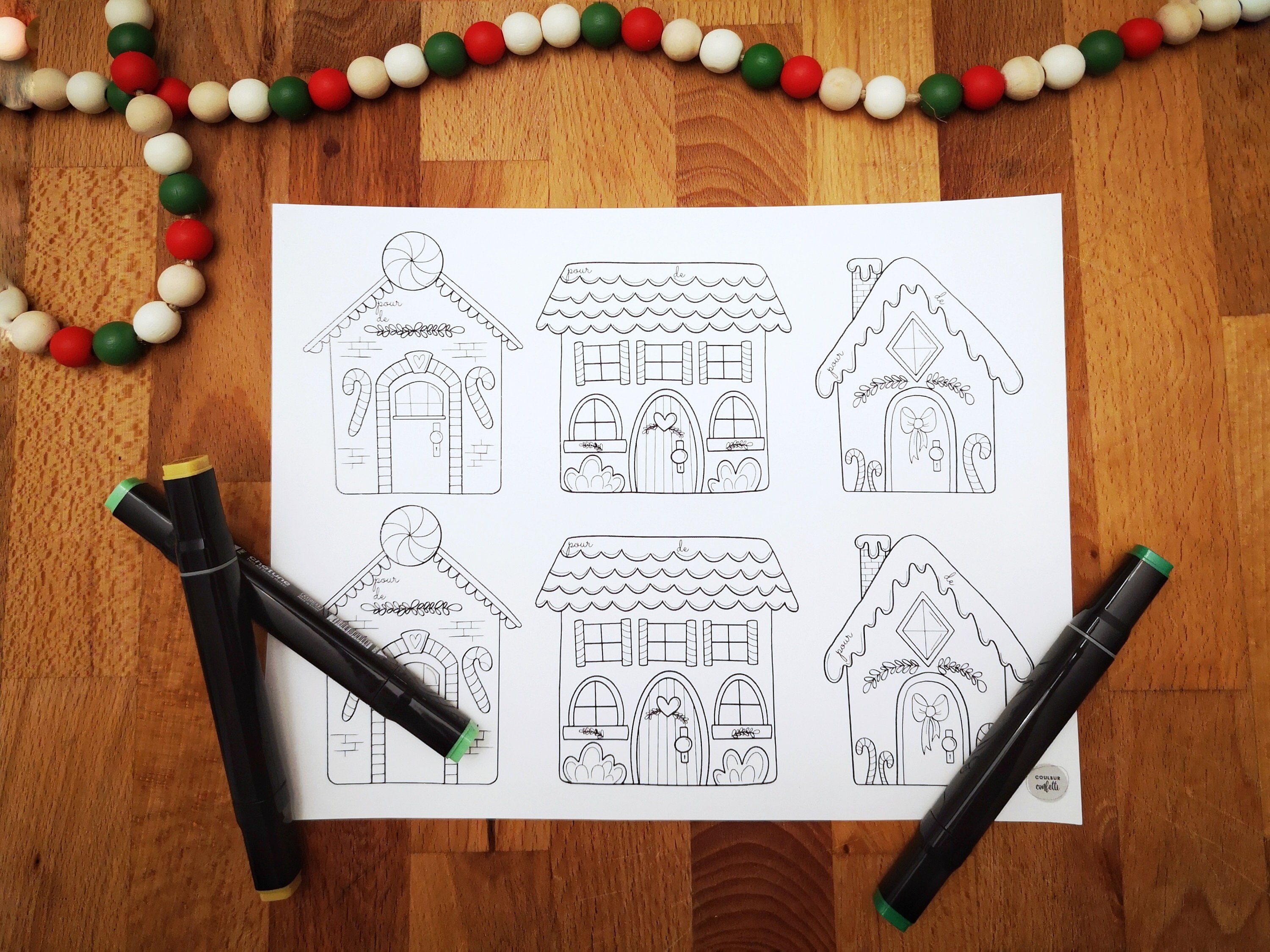 Labels to Print - Gingerbread Houses - Etsy