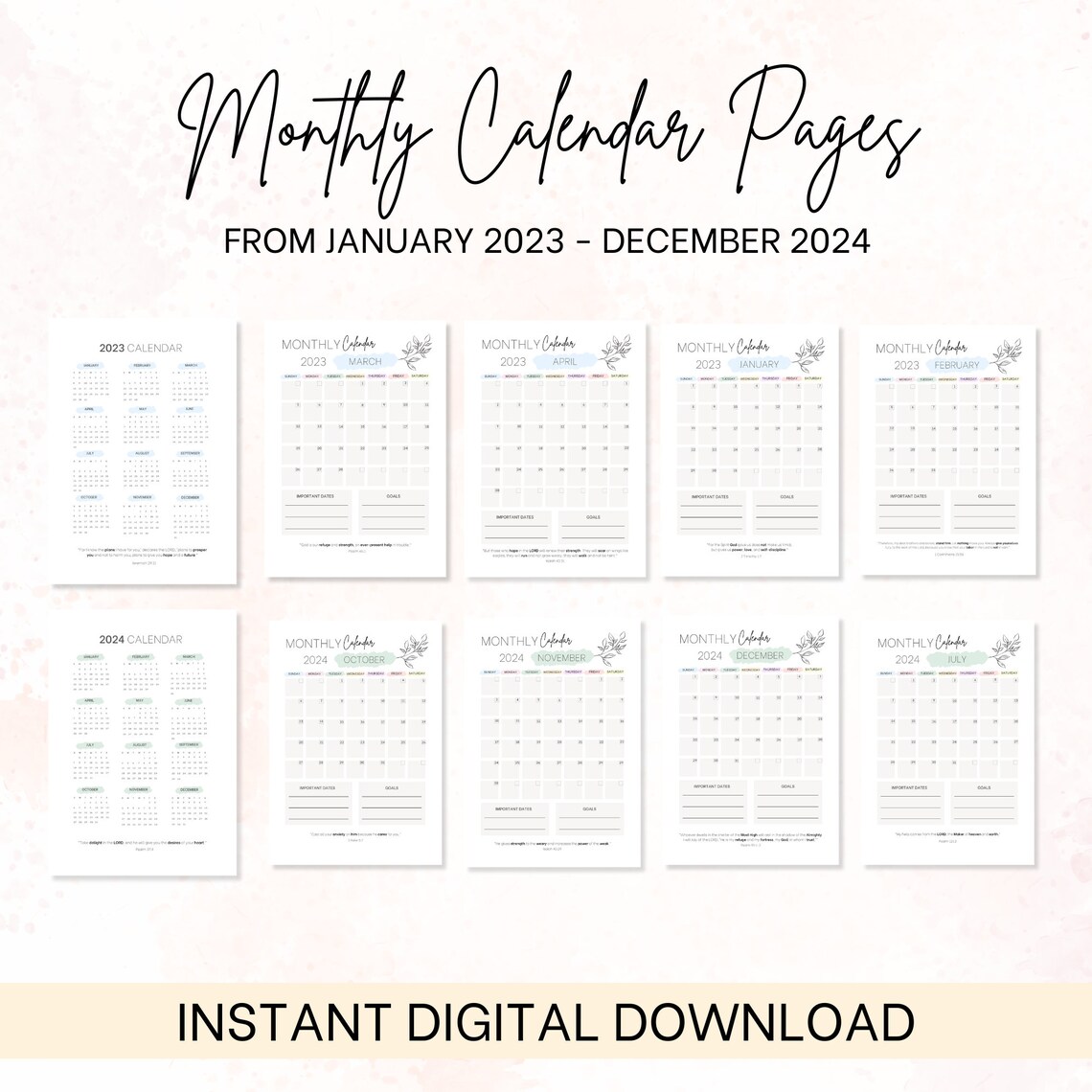 Christian Homeschool Planner BUNDLE, Instant Download, Lesson ...