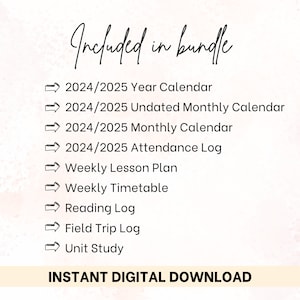 Christian Homeschool Planner - BUNDLE, Instant Download, Lesson ...