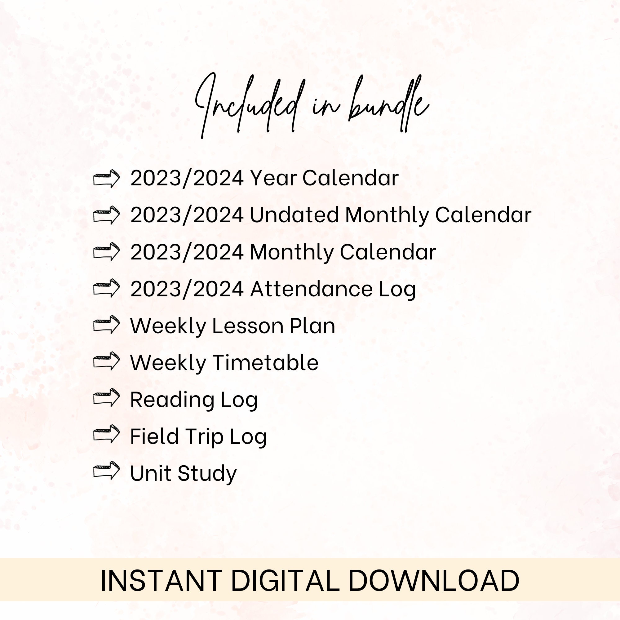 Christian Homeschool Planner BUNDLE, Instant Download, Lesson ...