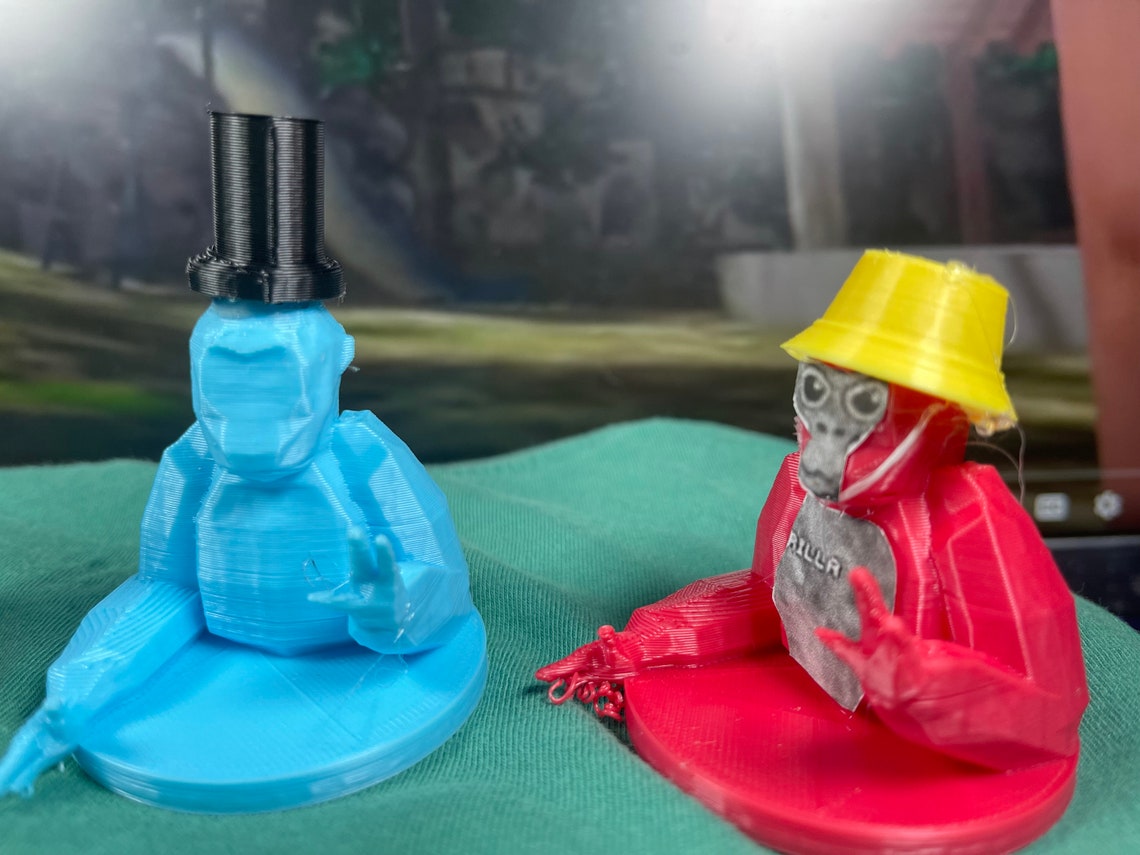 Custom 3d Printed Gorilla Tag Character - Etsy