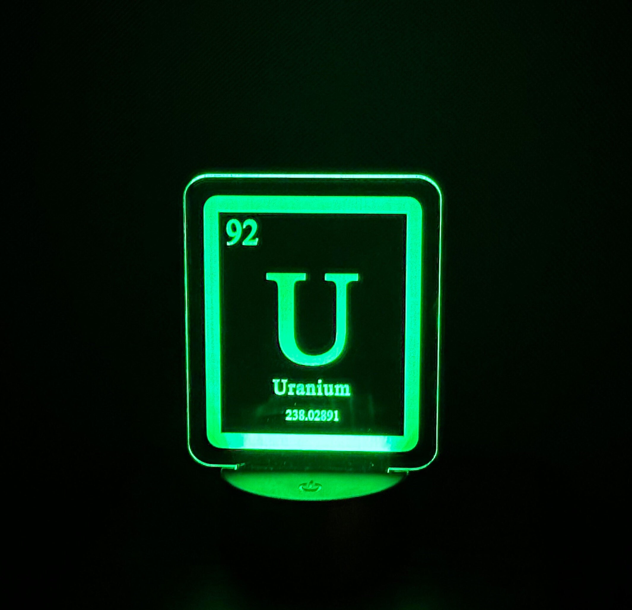 Uranium Plutonium LED Light Oppenheimer Elements - Etsy