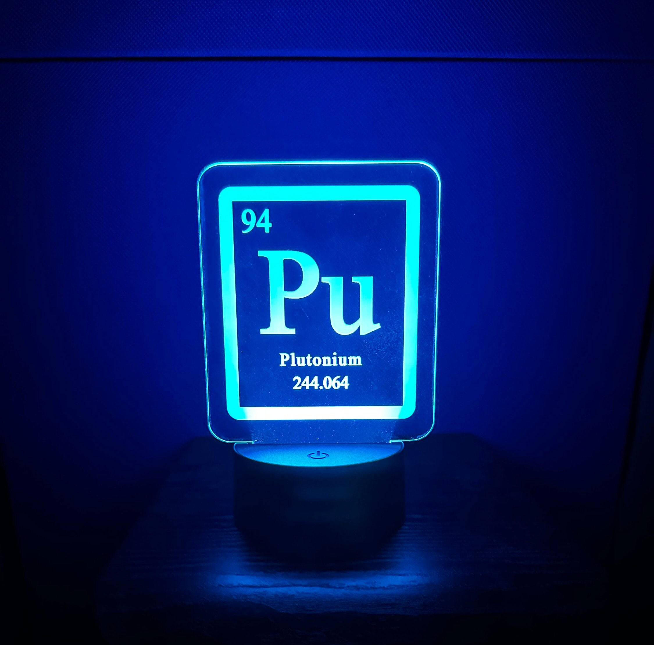 Uranium Plutonium LED Light Oppenheimer Elements - Etsy