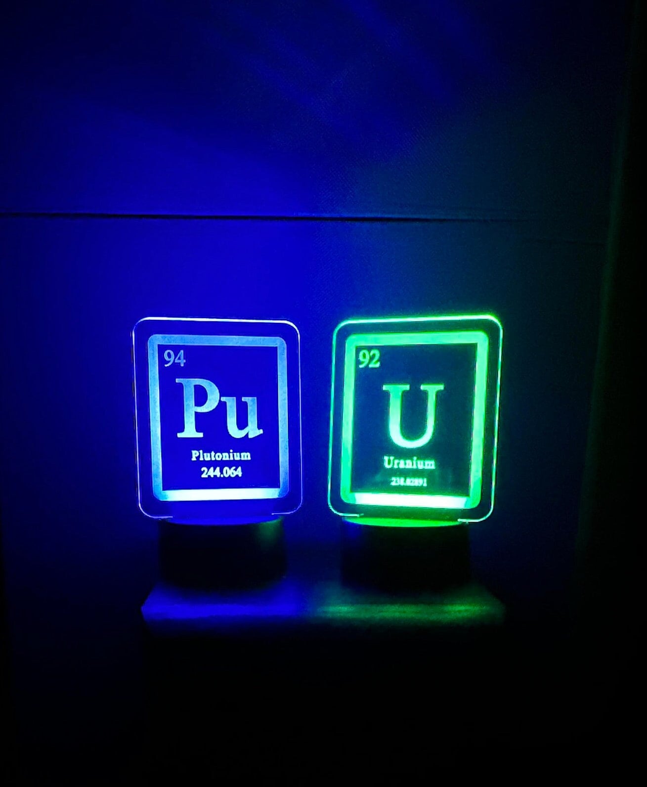 Uranium Plutonium LED Light Oppenheimer Elements - Etsy
