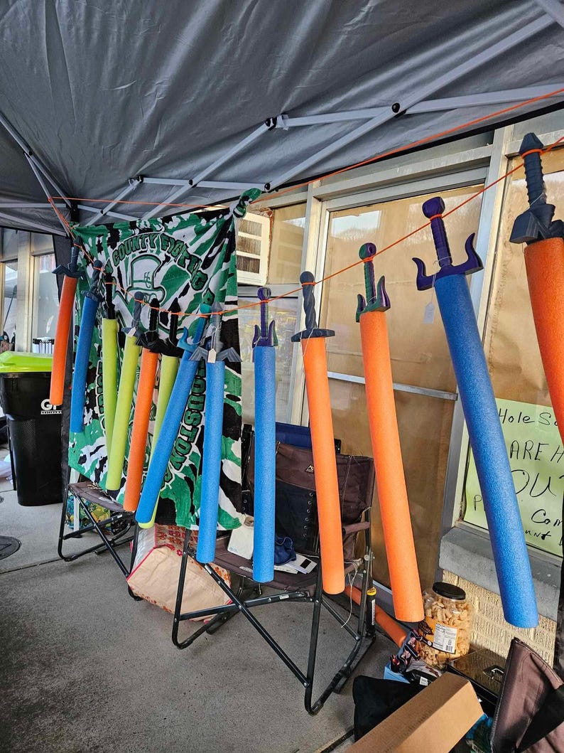 Pool Noodle Sword With 3D Printed Handle - Etsy