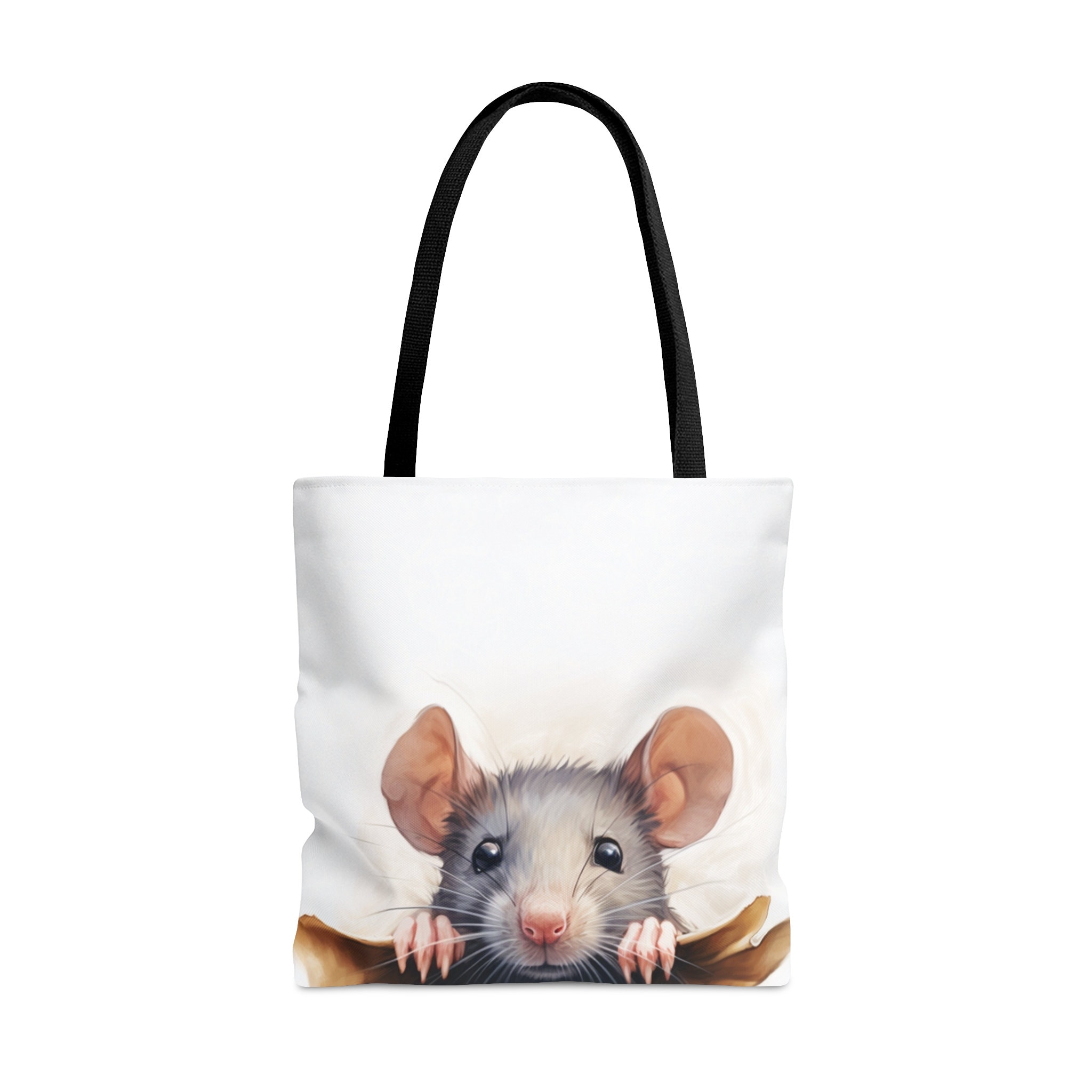 Rat Peaking Tote Bag Tote Bag Rat Lover Gifts Reusable Rat Bags Rat Art ...