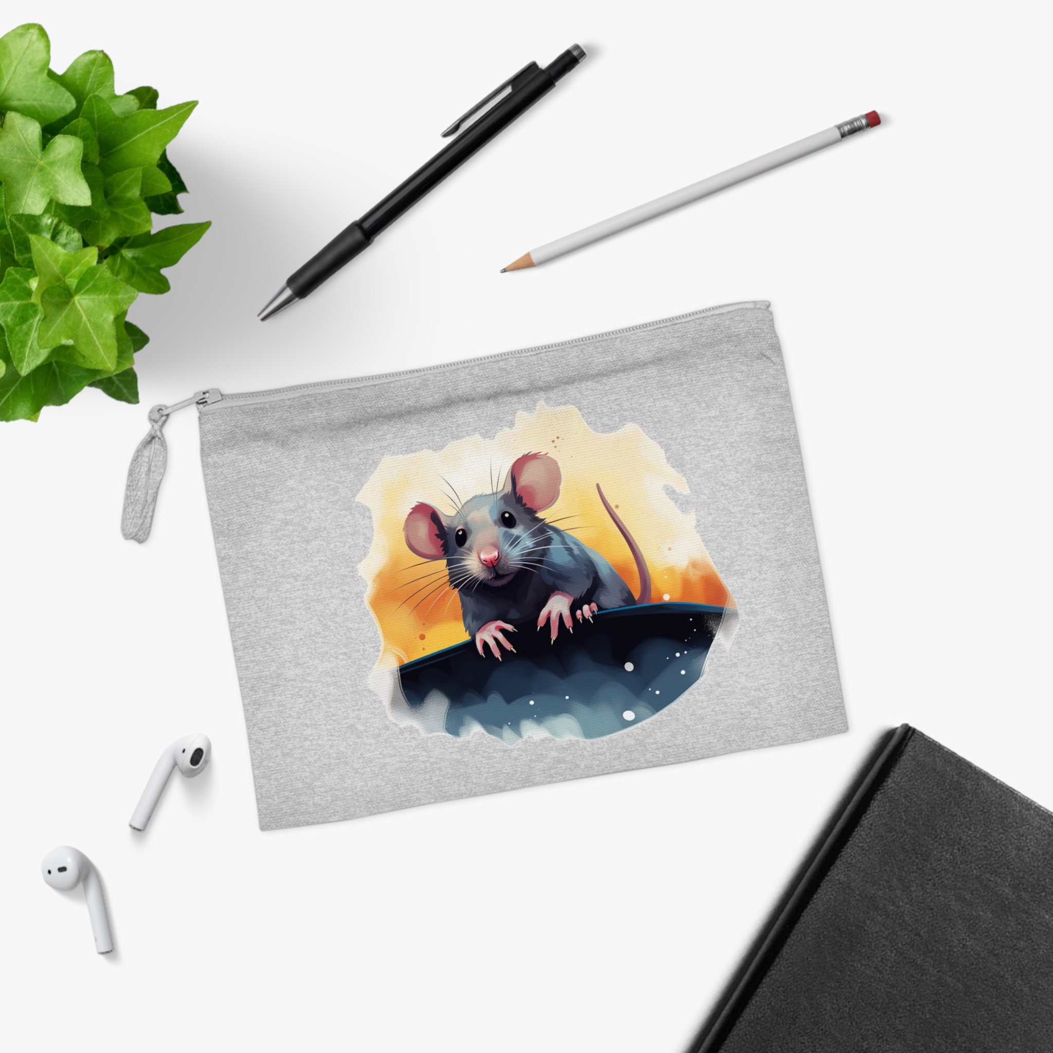 Rat Pencil Case, Rat Stationary, Tiny Rat Bag - Etsy