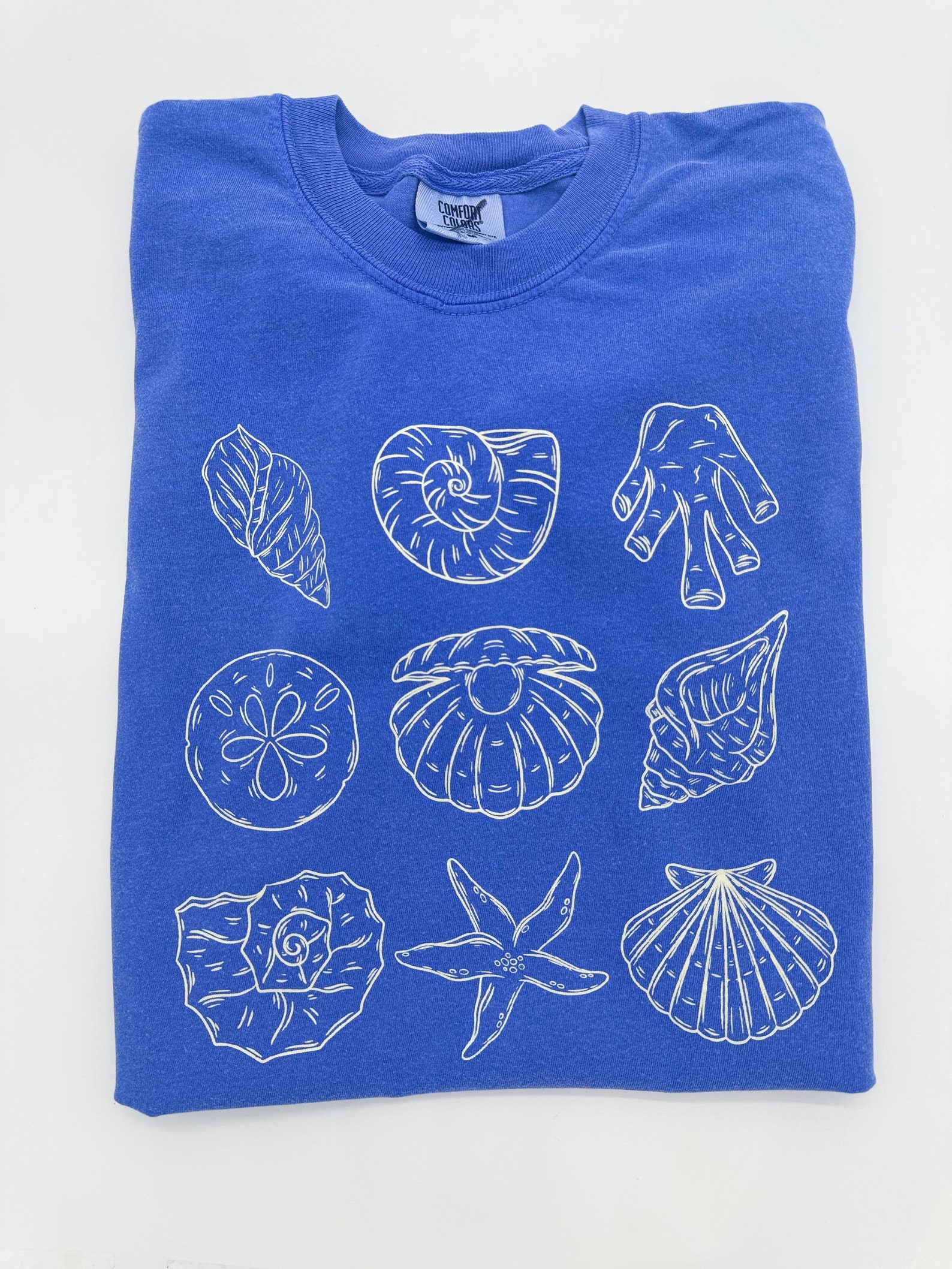 Beach Shirt, Summer Tee, Seashells, Comfort Colors, Beach Tee, Beach ...