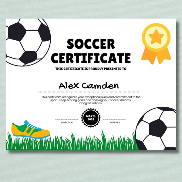 Award Certificate - Etsy
