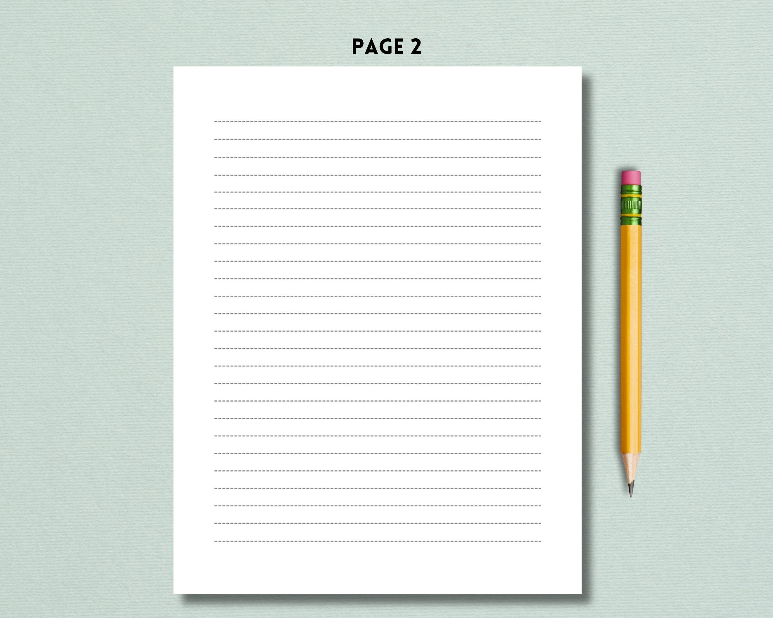 Notes Page Printable, Note Taking, Lined Notepaper, Printable ...