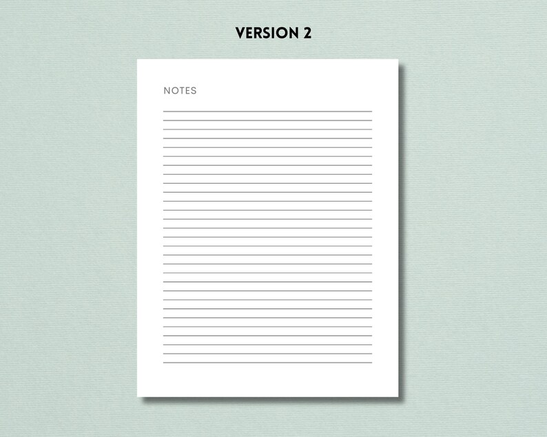 Blank Notes Page Printable, Note Taking, Printable Stationary To-do ...