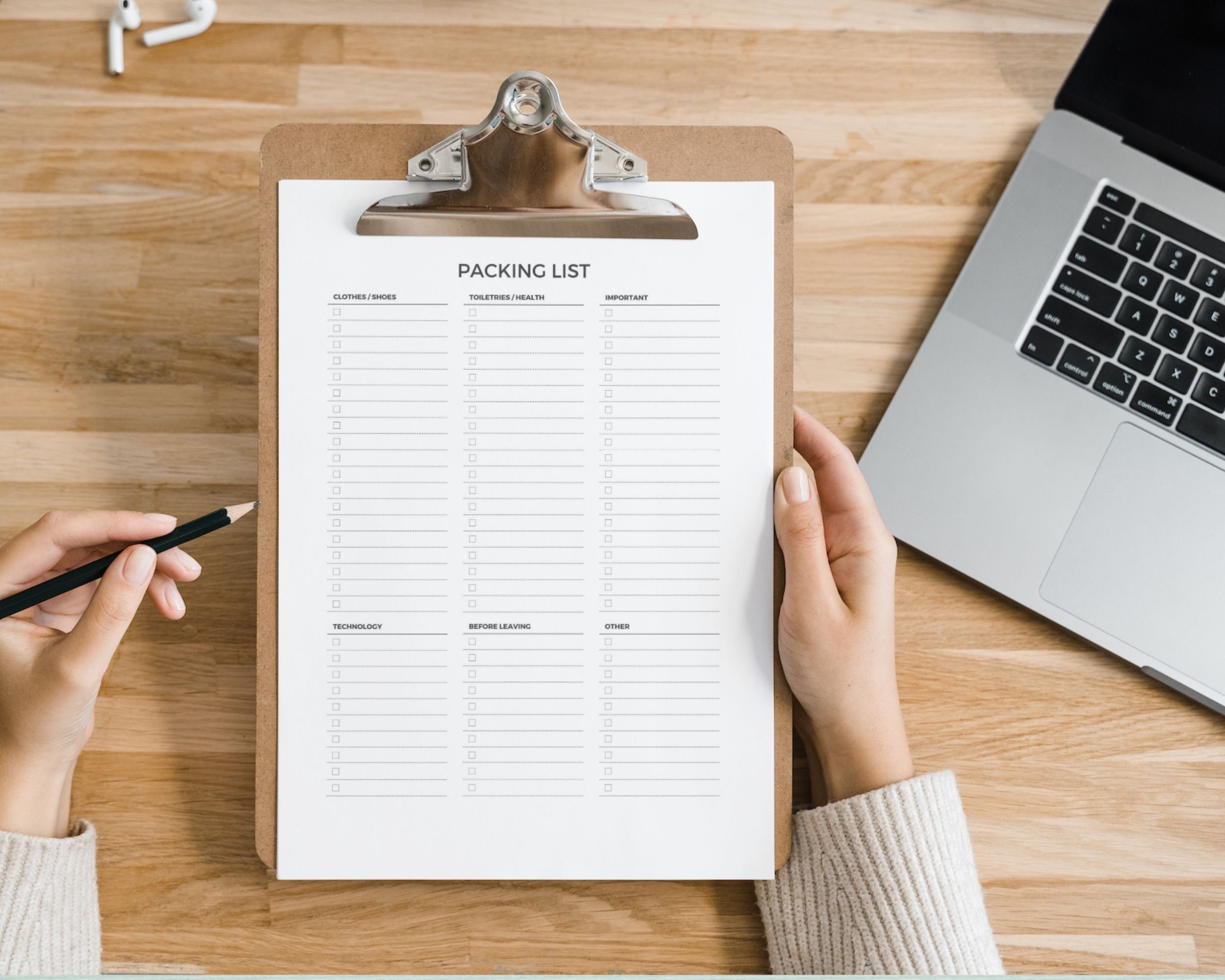 Travel Packing List Printable, Travel Organizer, Travel to Do List ...