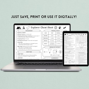 Dnd Cheat Sheet, 5e, 2024, 2014, Quick Reference Guide, DM Cheat Sheet ...