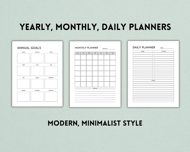Mental Health Planner Printable Bundle, Anxiety Journal, CBT Worksheets ...