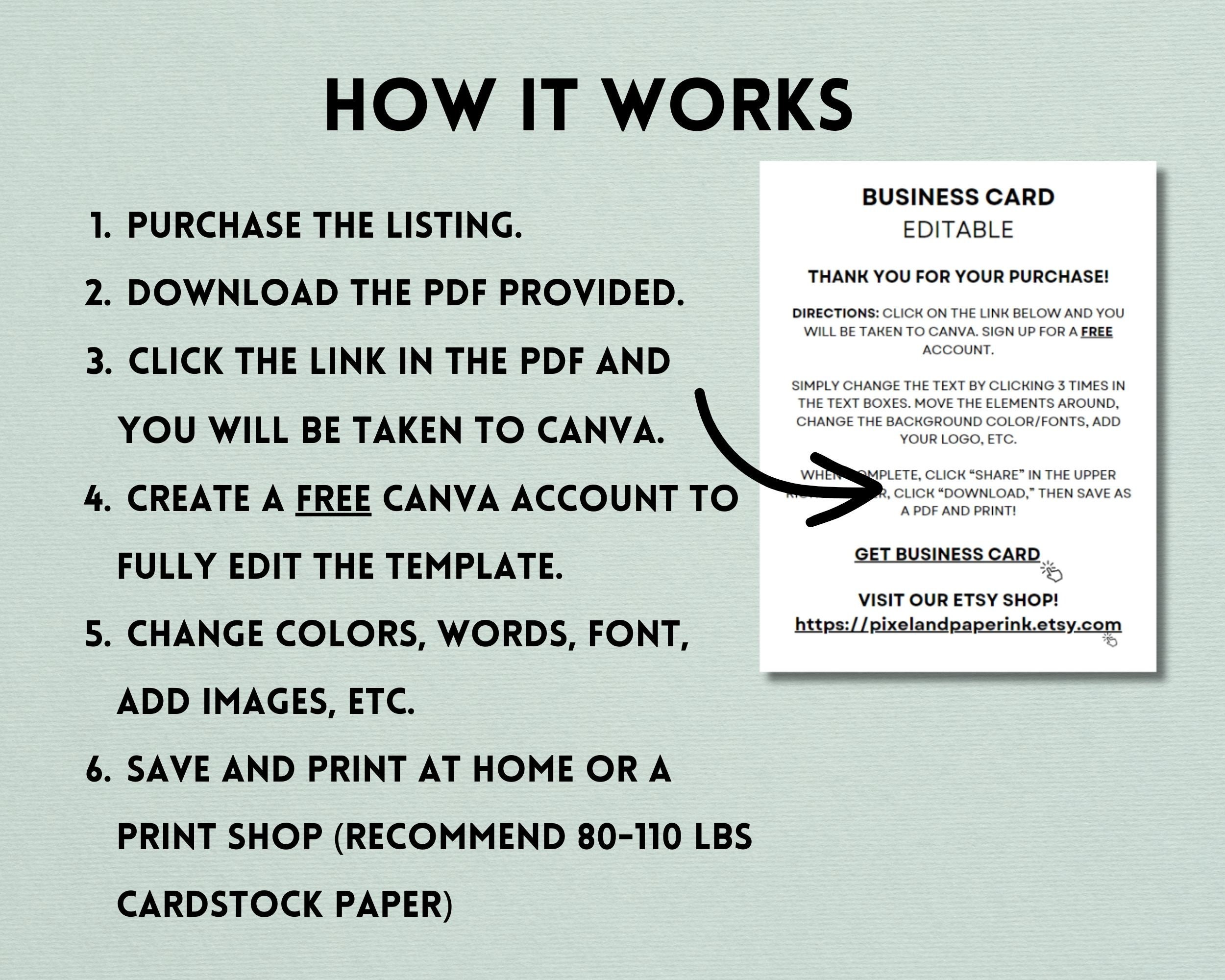 Business Card With QR Code Template, Men Business Card, Modern Business ...