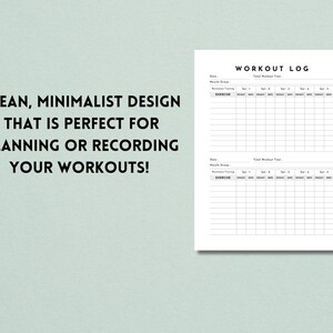 Weightlifting and Cardio Log Printable, Workout Planner, Workout ...