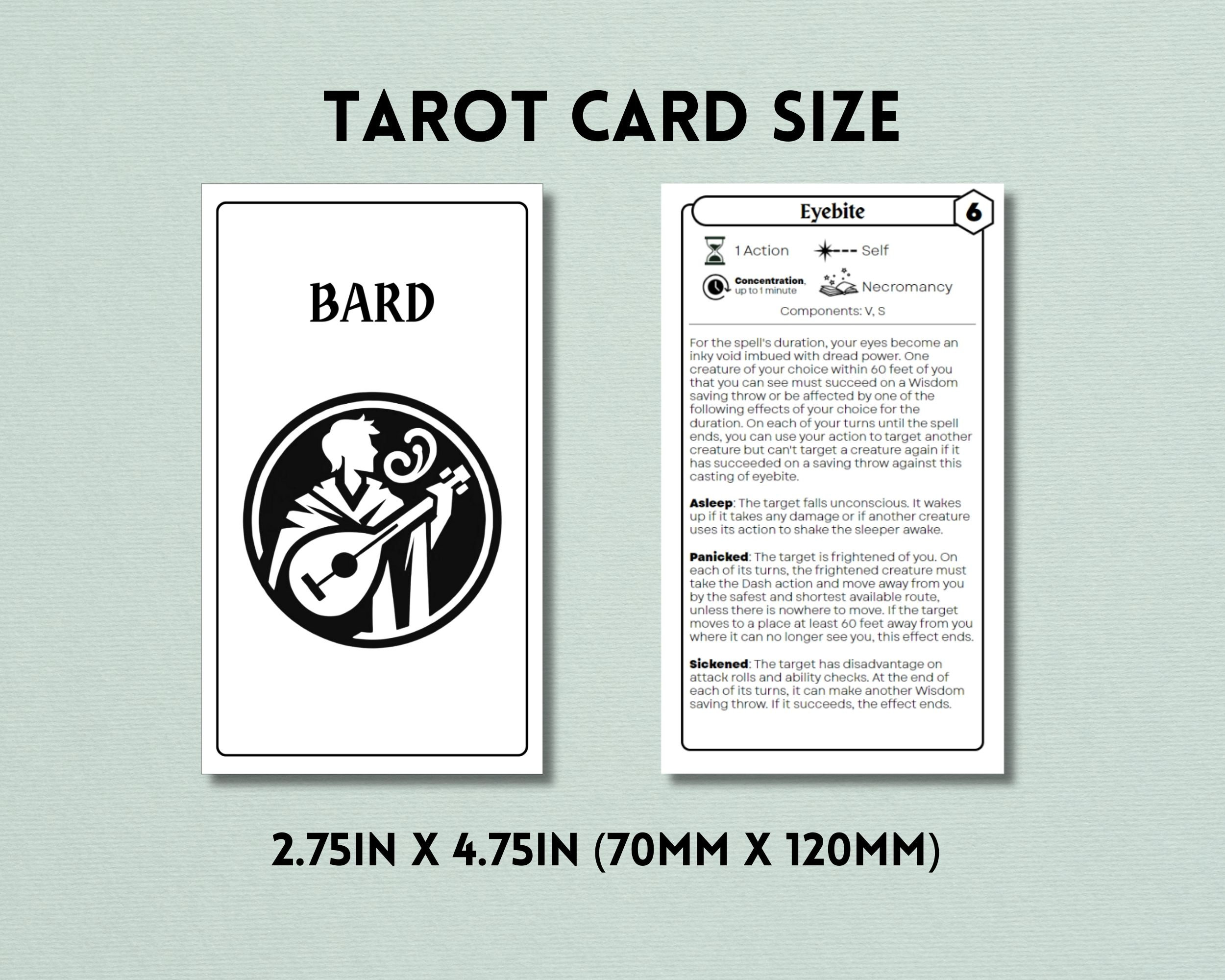 Dnd Cards, 5e, Dnd Spellcards, Dnd Spell Cards, Dnd Printable, Dnd ...
