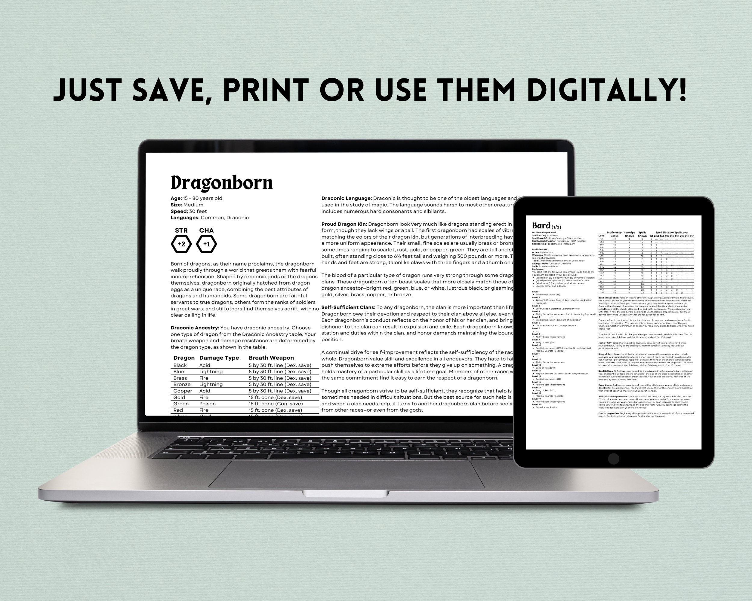 Dnd Class Reference Sheets, Dnd 5e, Dnd Classes, Races and Subclasses ...