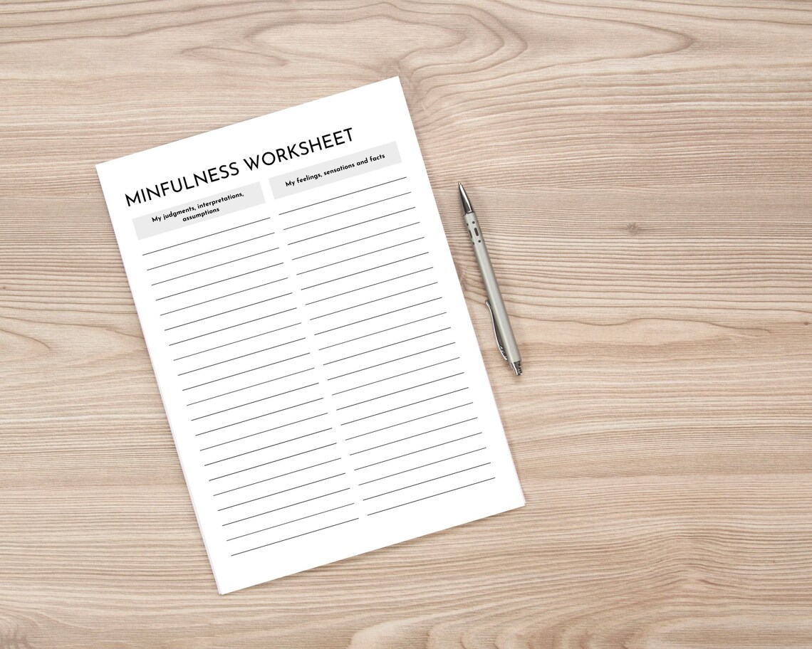 Mental Health Planner Printable Bundle, Anxiety Journal, CBT Worksheets ...