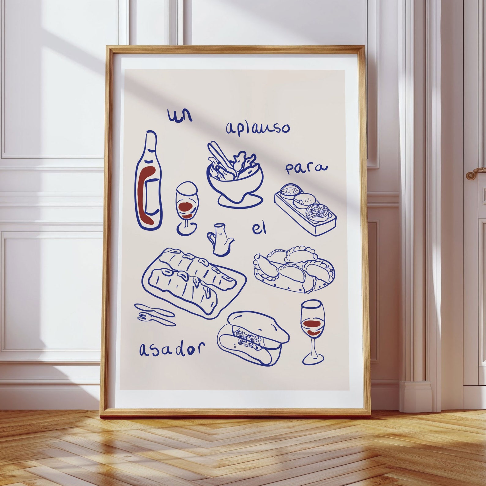 Posters, Poster Argentina, Asado, Choripan, Argentinian, Art, Wall Art ...