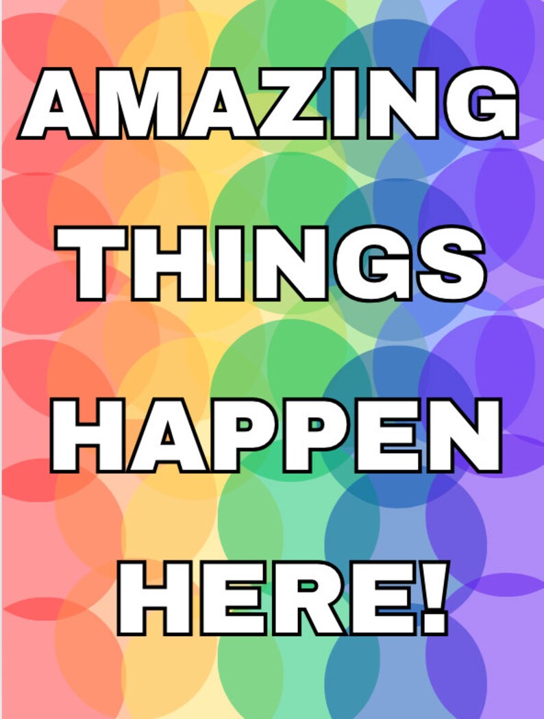 Rainbow Classroom Posters - Etsy