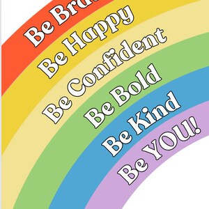 Rainbow Classroom Posters - Etsy