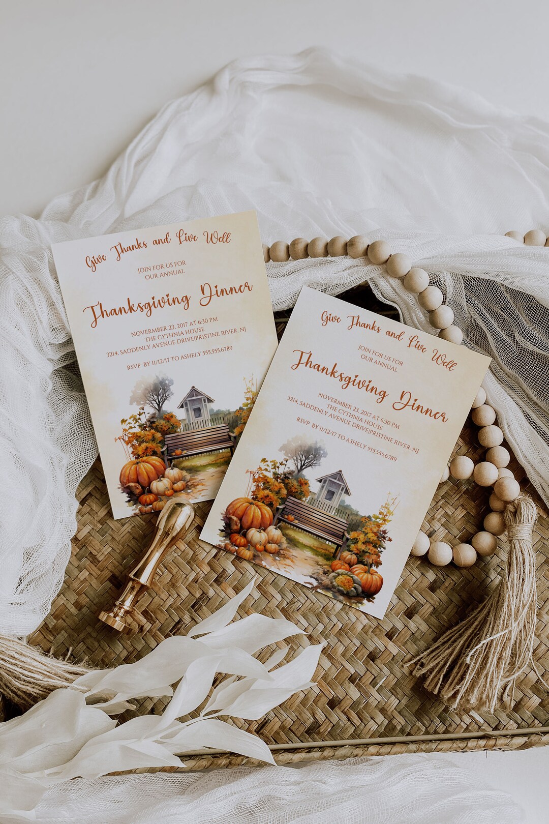EDITABLE Thanksgiving Party Template Friendsgiving Dinner Printable ...