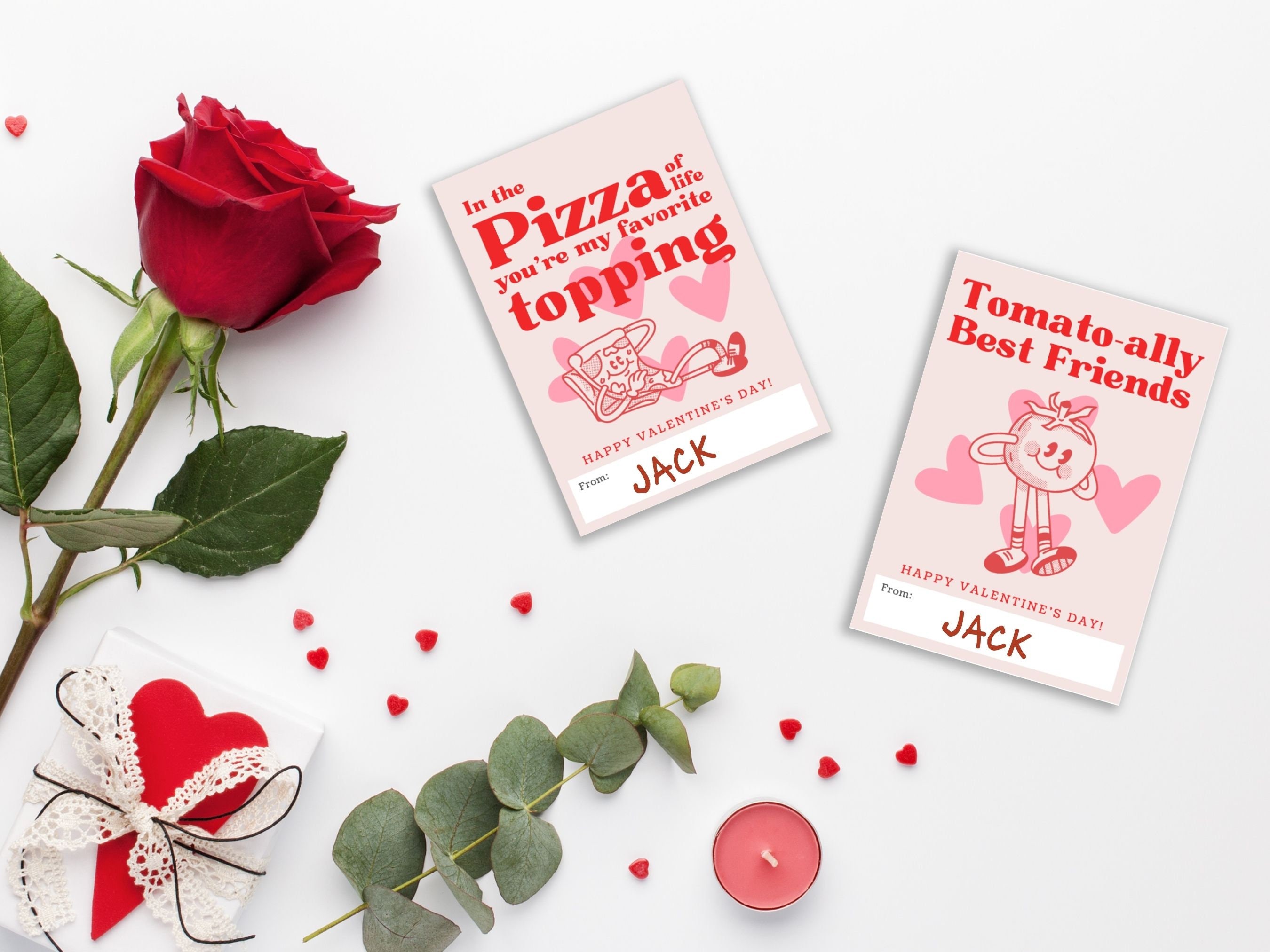 Retro Instant Download Valentines Day Cards Classroom Printable ...