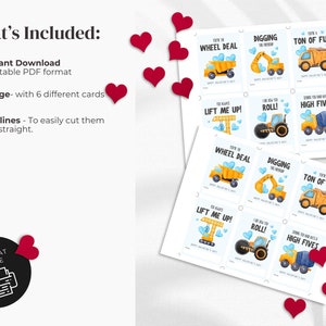 Printable Construction Valentines Classroom Construction Valentine's ...
