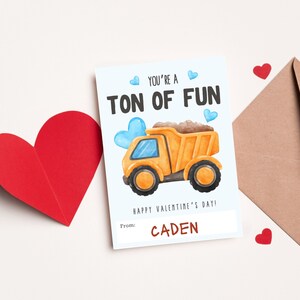 Printable Construction Valentines Classroom Construction Valentine's ...