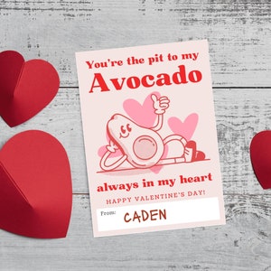 Retro Instant Download Valentines Day Cards Classroom Printable ...