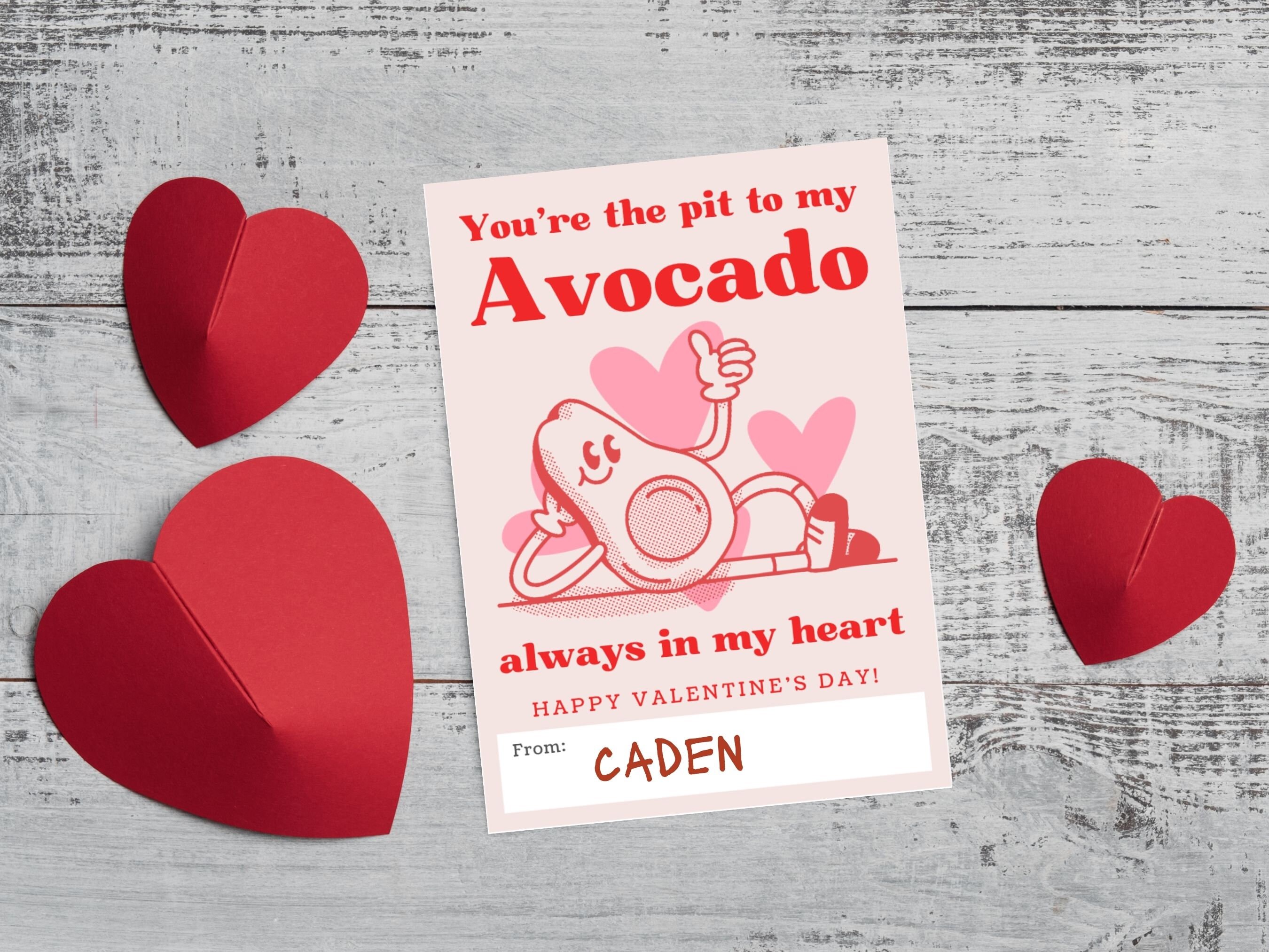 Retro Instant Download Valentines Day Cards Classroom Printable ...