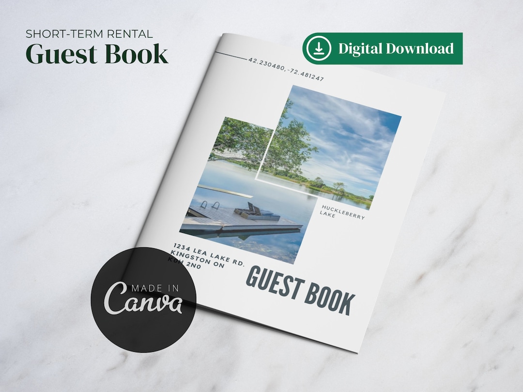 Airbnb Guest Book Printable Airbnb Guest Book Editable VRBO Welcome ...