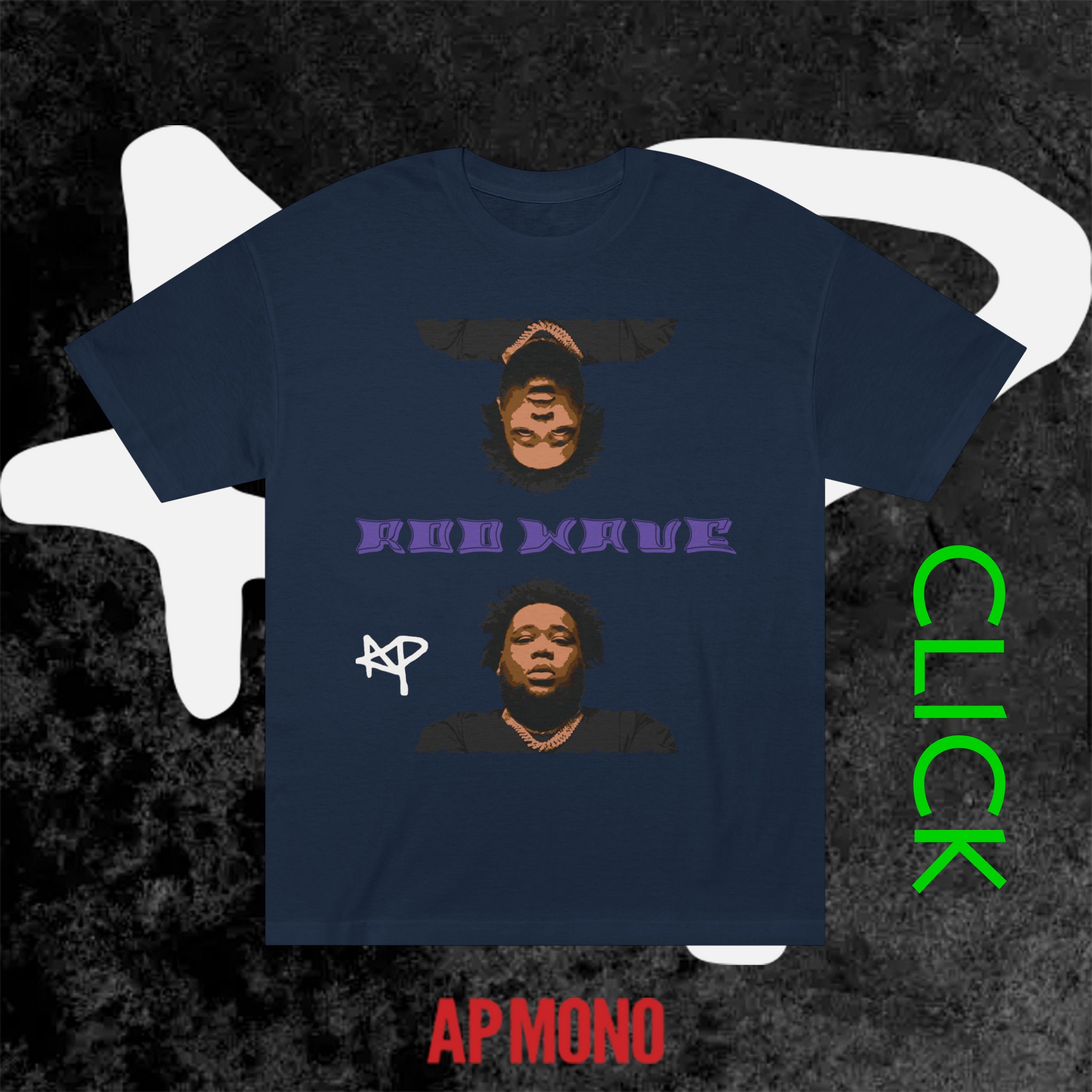 AP MONO Rod Wave T-shirt Rod Wave Merch Rapper Graphic Print Rod Wave ...
