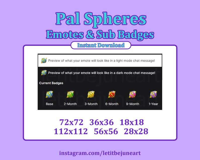 Pal World Spheres Emotes/badges Pack for Twitch and Discord - Etsy