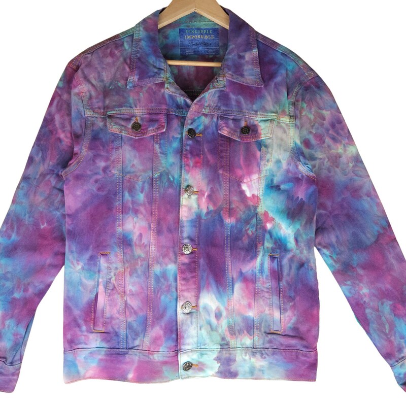 Tie Dye Denim Jacket - Etsy