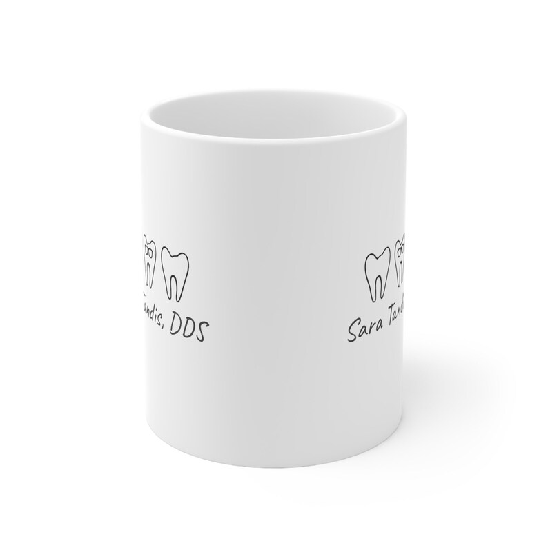Minimalist Dentist Mug, Personalized Dentist Mug, Dentist Coffee Cup ...