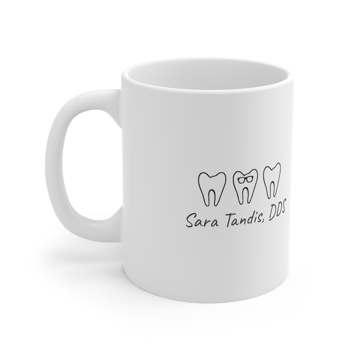 Minimalist Dentist Mug, Personalized Dentist Mug, Dentist Coffee Cup ...