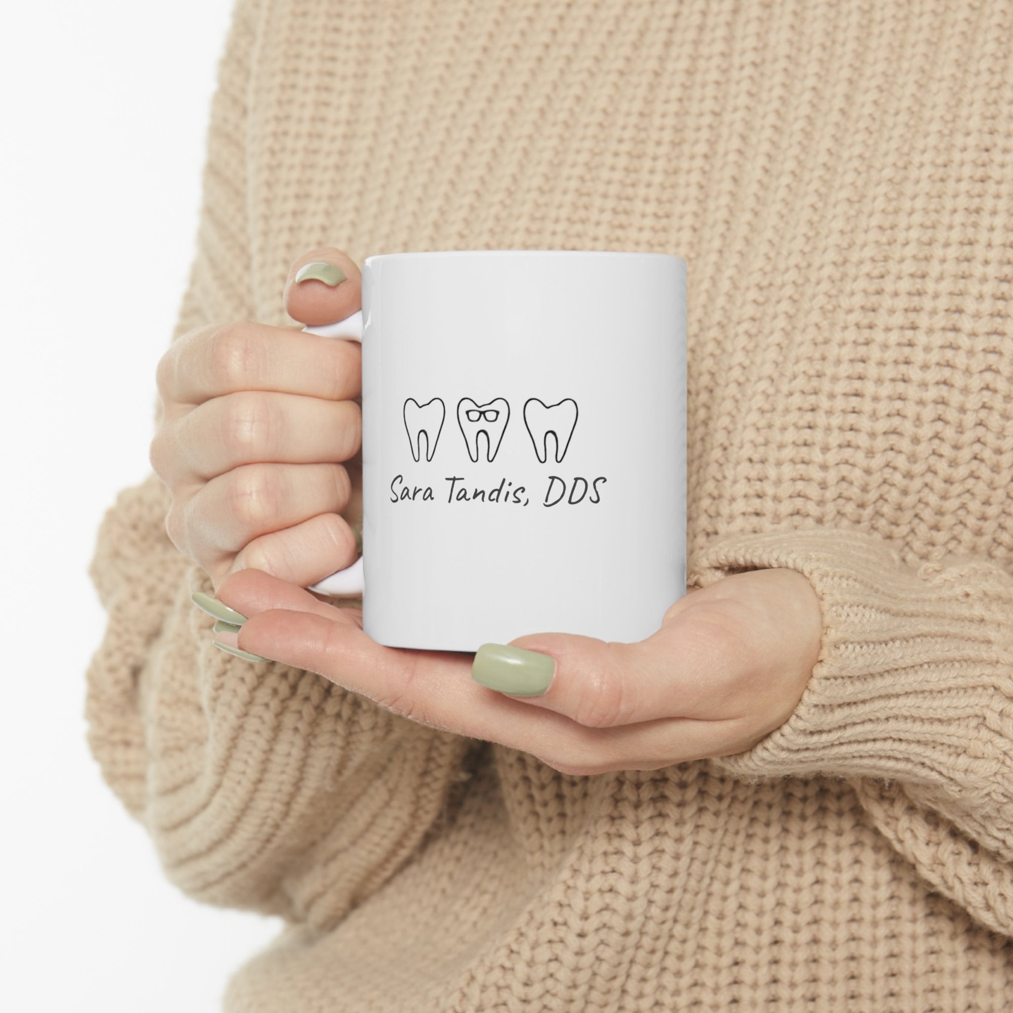 Minimalist Dentist Mug, Personalized Dentist Mug, Dentist Coffee Cup ...