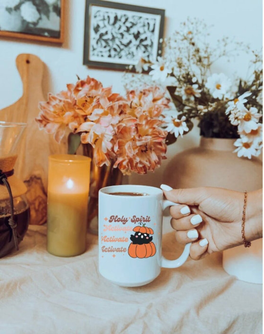Holy Spirit Ghost Mug Cute Halloween Gifts Western Mug - Etsy