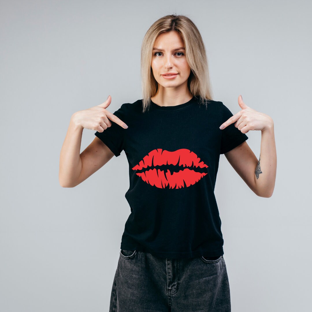 Lips Svg, Digital Download, Red Lips, Kiss Svg, American Lips Svg ...