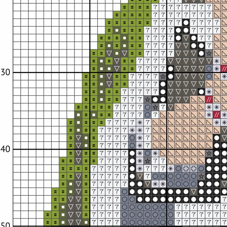 Stone Hashira Cross Stitch Pattern - Etsy