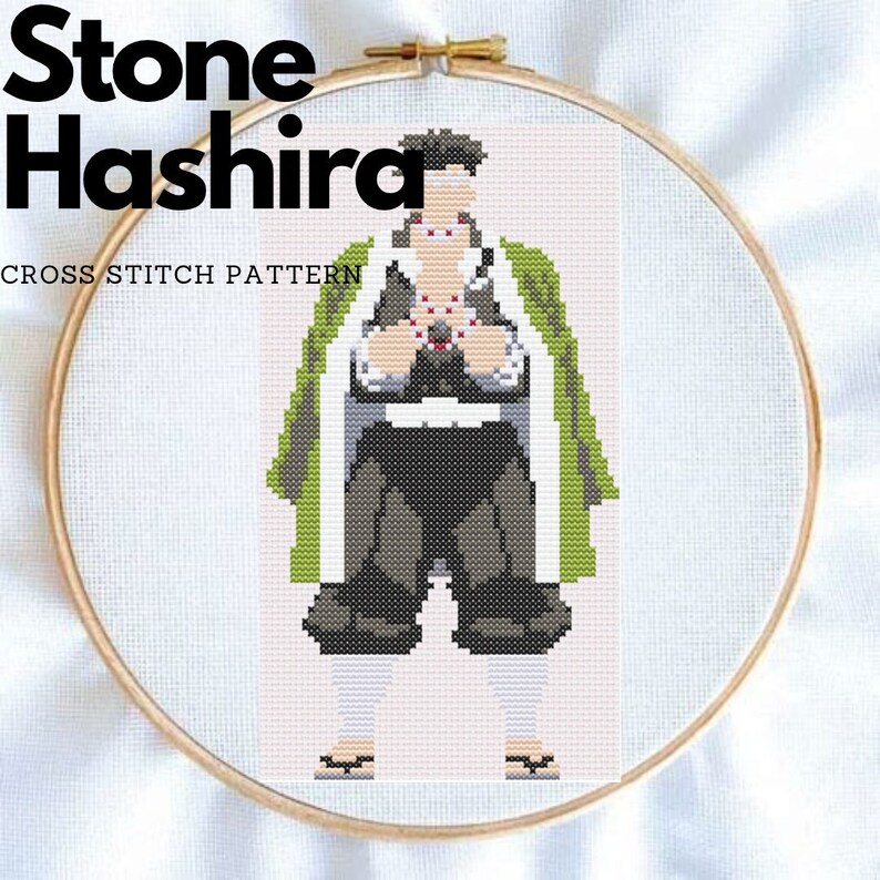 Stone Hashira Cross Stitch Pattern - Etsy