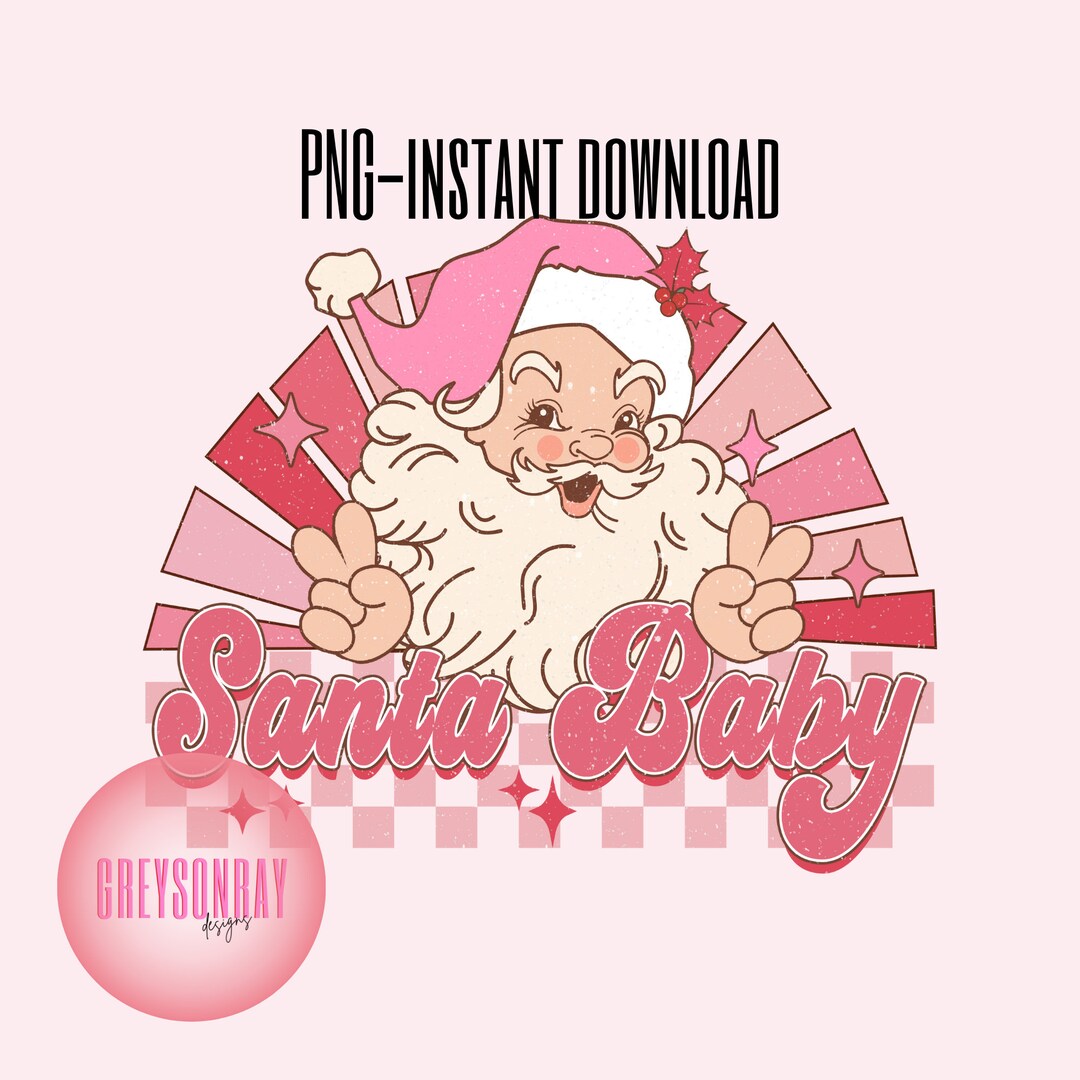 Santa Baby Christmas PNG Instant Download Christmas PNG - Etsy